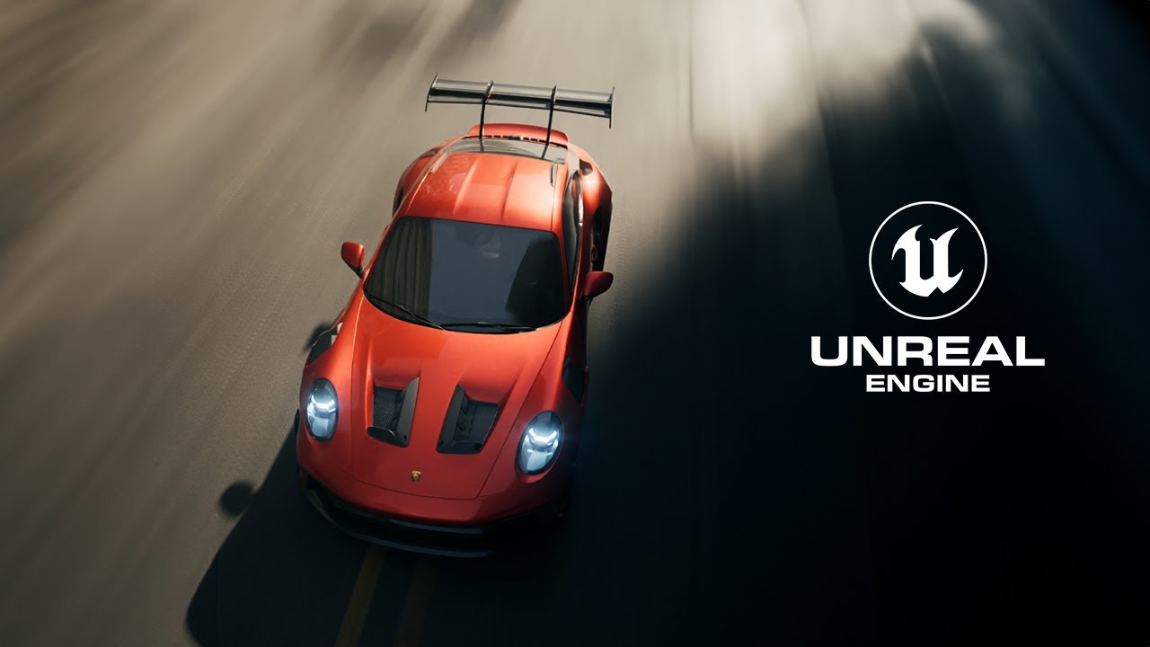 Unreal Engine 5 car cinematic, path tracing (Porsche GT3 RS) - YouTube