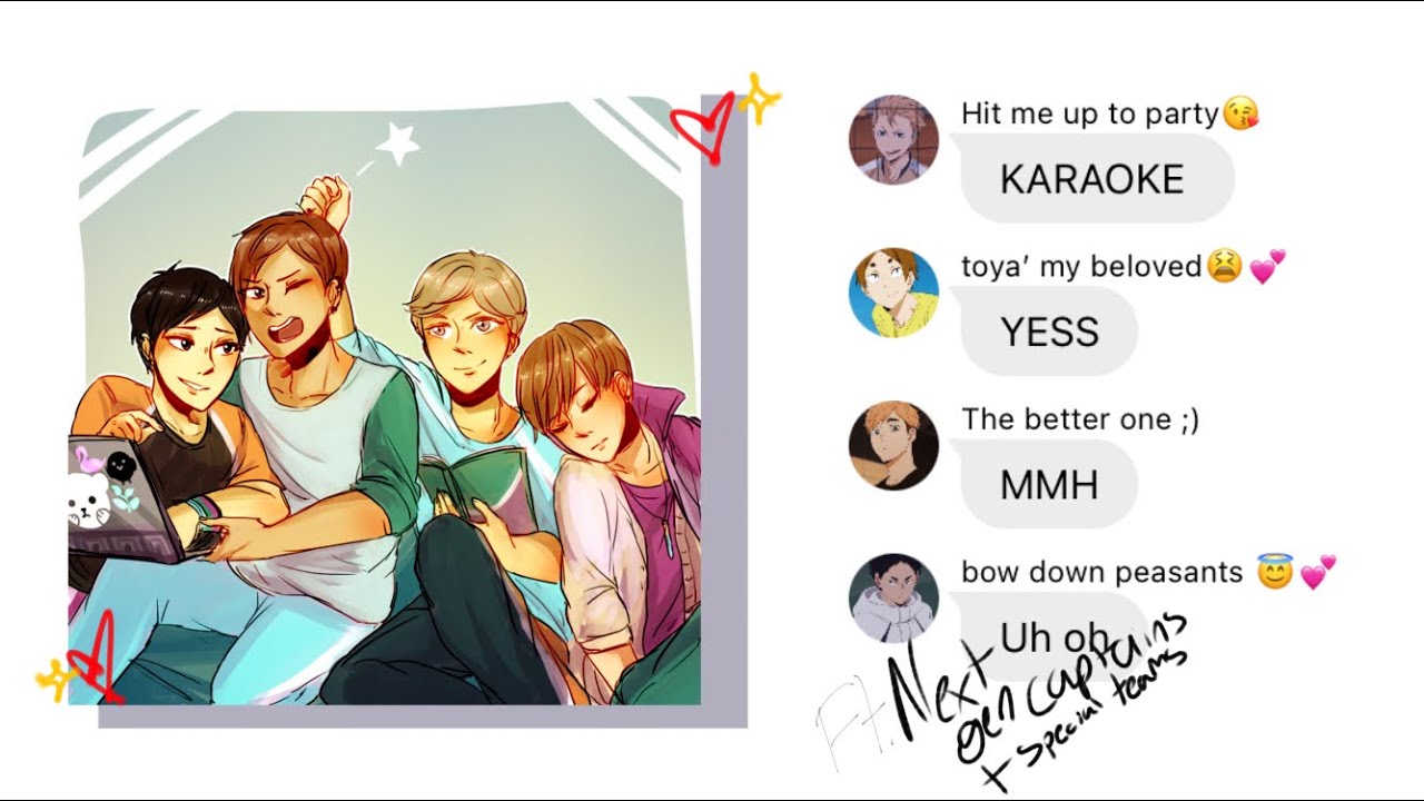 THE SLEEPOVER //Next gen Captains // haikyuu - YouTube