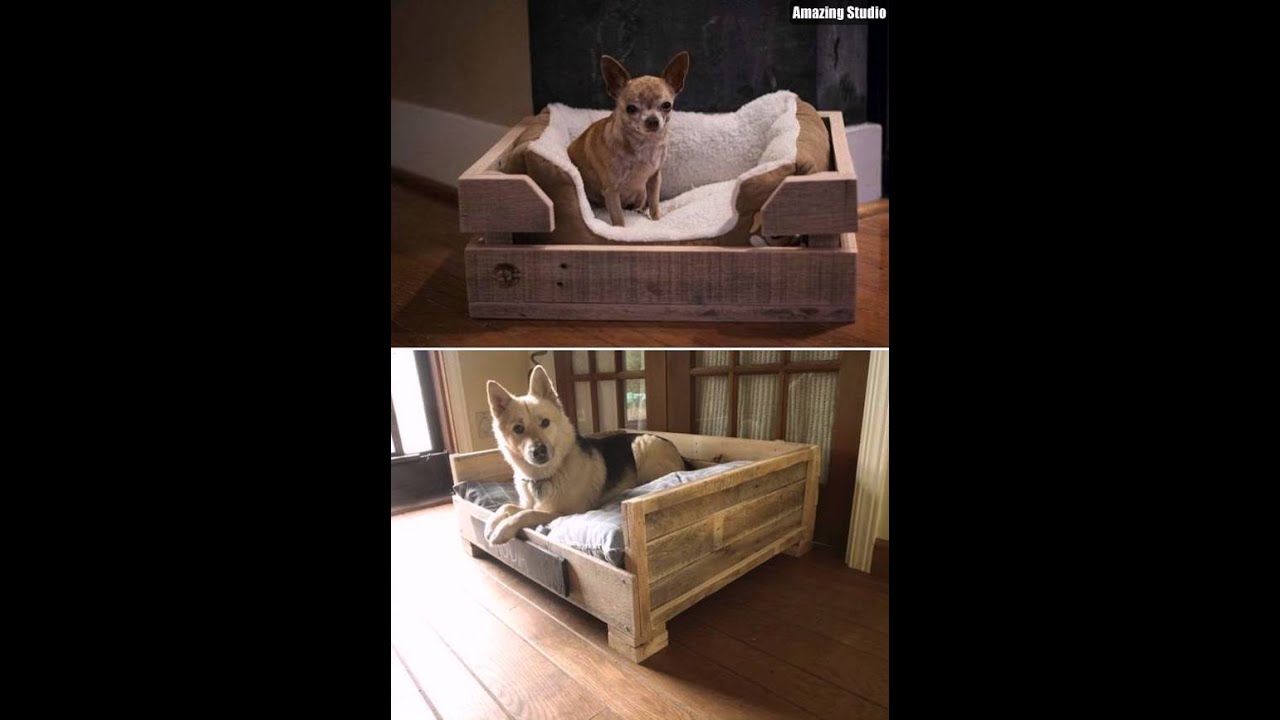 DIY Dog Bed Using Wooden Pallets - YouTube