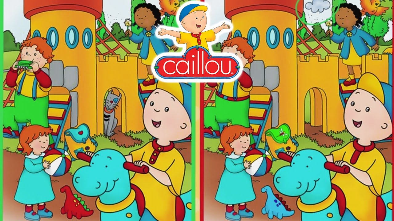 Caillou - Spot the Difference | Games & Puzzles | Budge World - YouTube