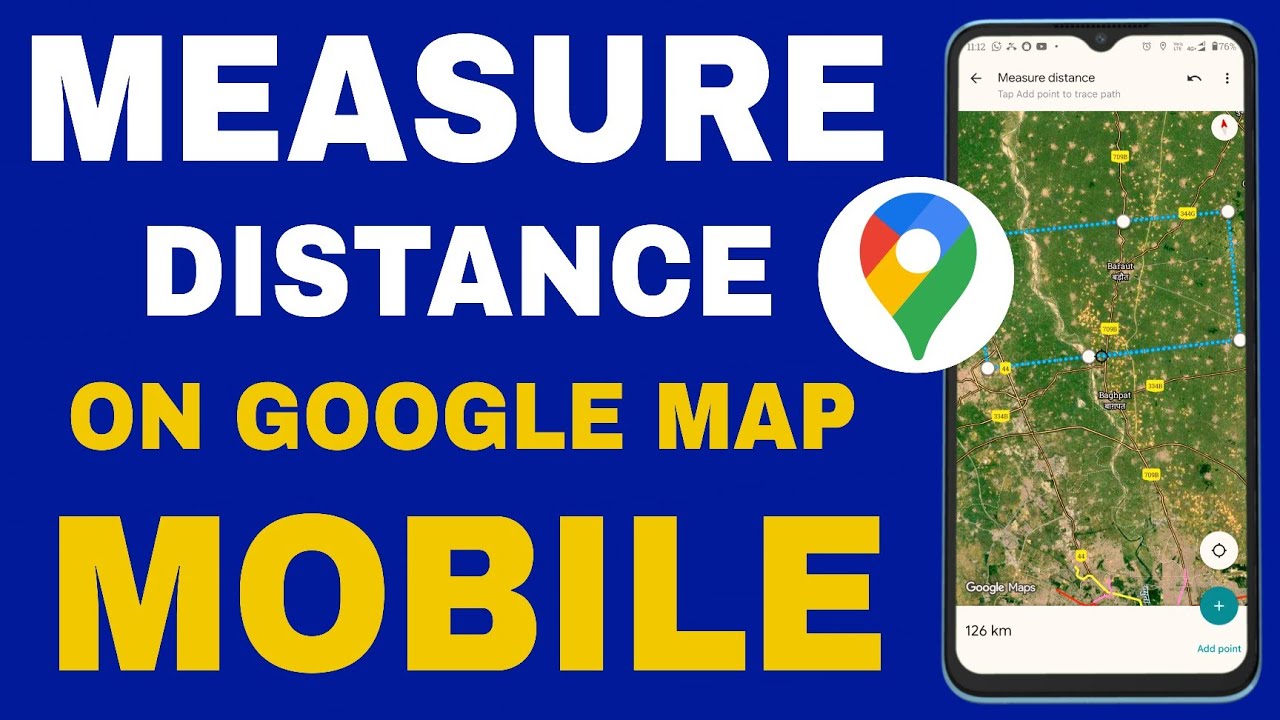How to Measure Distance on Google Maps in Mobile | Road, Street, Any ...