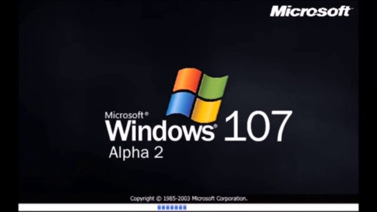 Windows 107 Alpha 2 - YouTube