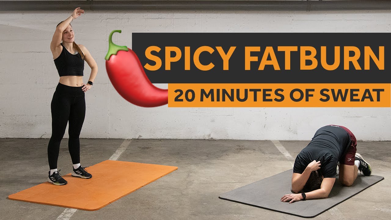 SPICY FATBURN | 20 Min Full Body Workout (no equipment) | #017 - YouTube