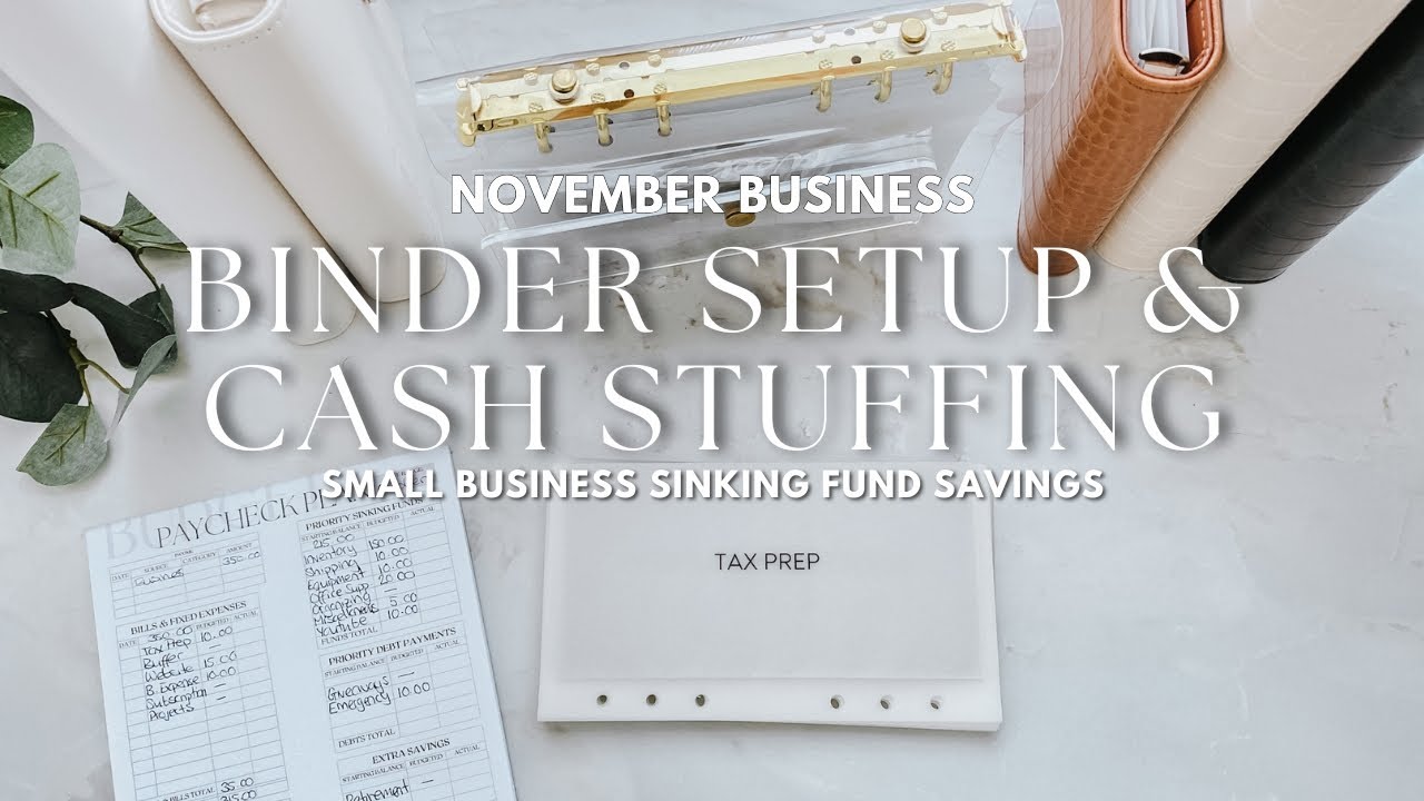 BUSINESS BINDER SET UP cash stuffing etsy paycheck | november side ...