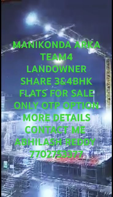 Arka Team4 Landowner Share 3&4BHK Flats For sale Manikonda - YouTube