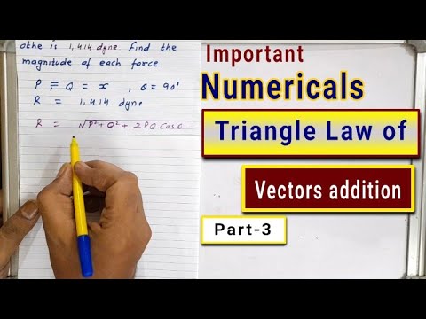 Most Important Numericals - Triangle Law of Vectors addition | Physics ...