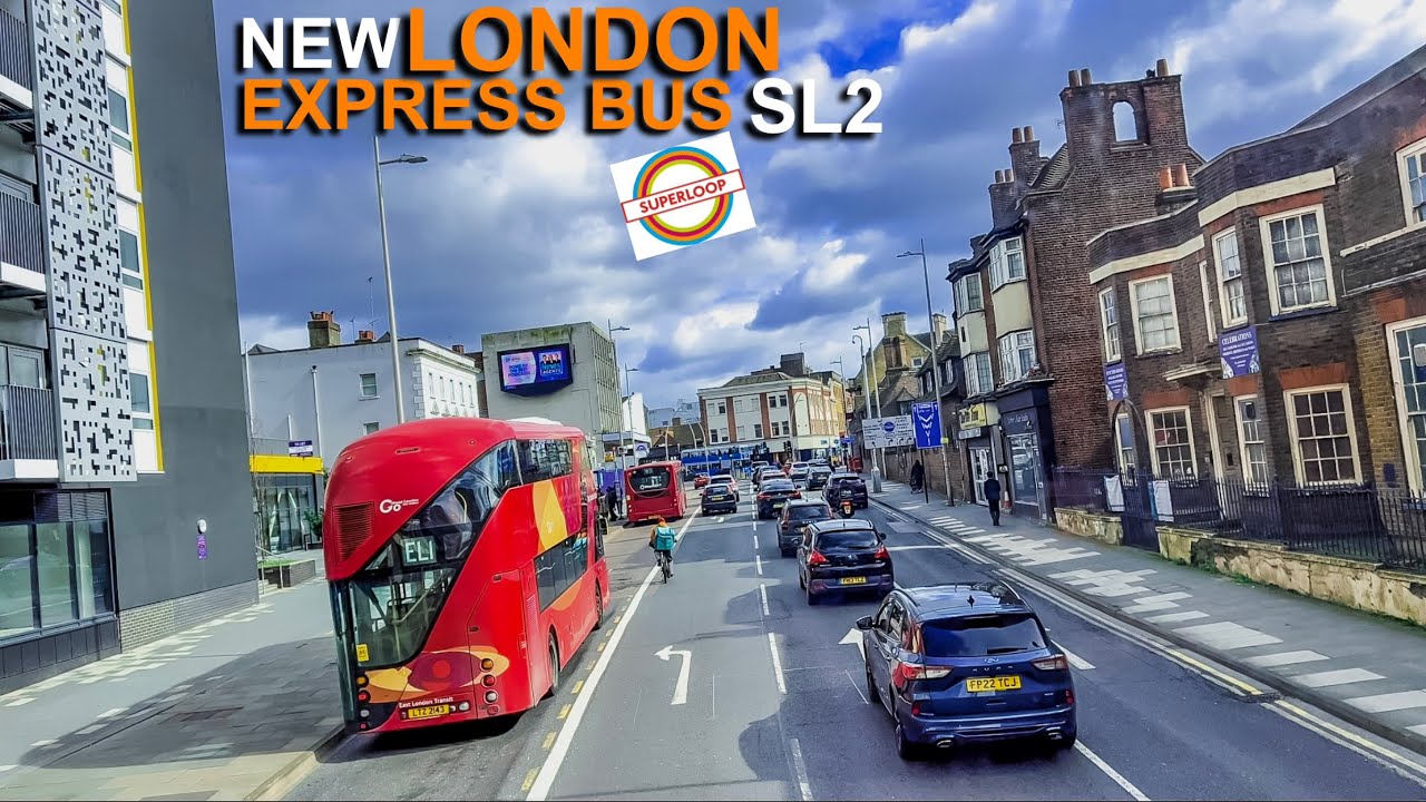 London SUPERLOOP EXPRESS Bus 🚌 SL2 - Ilford Station To Walthamstow ...
