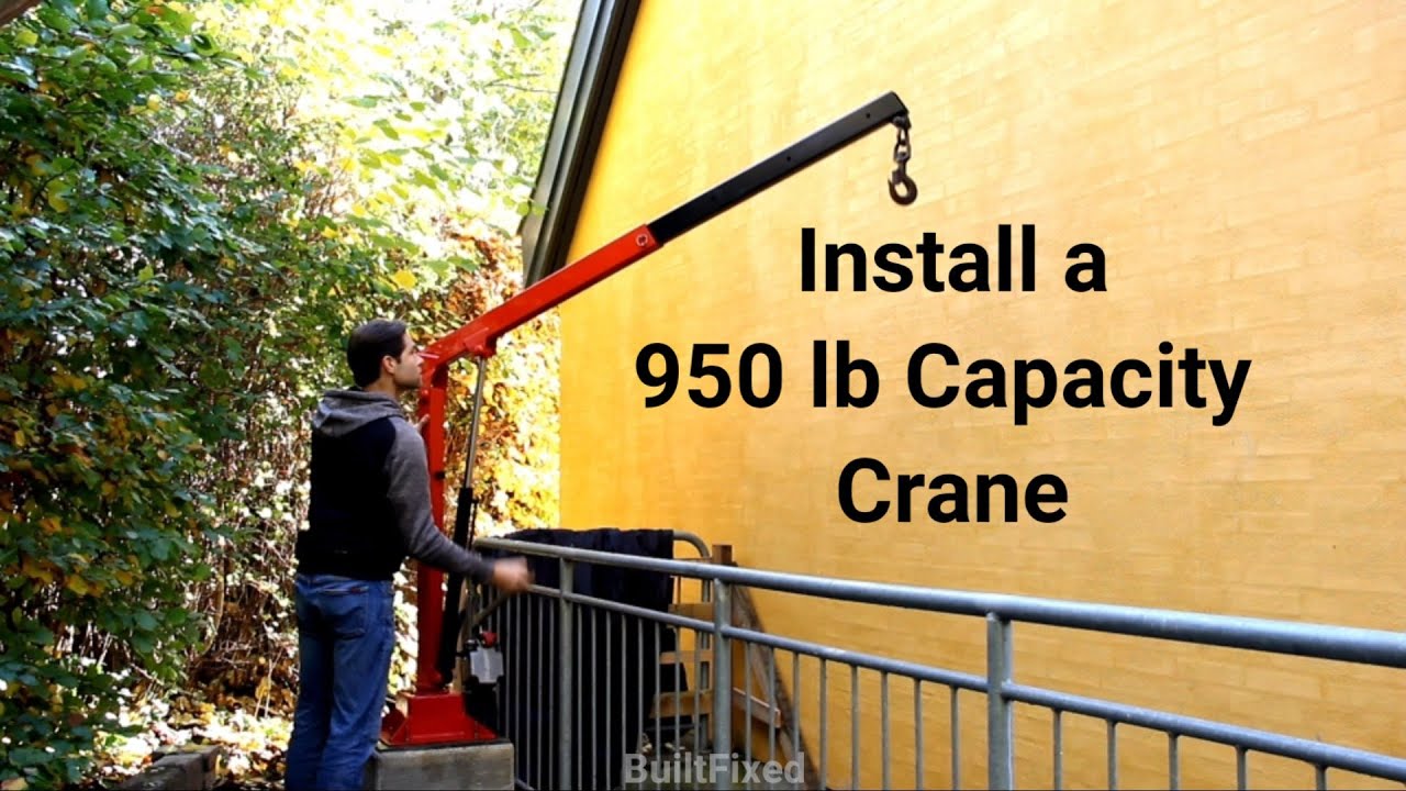 Crane build for moving machines into basement. Move woodworking ...