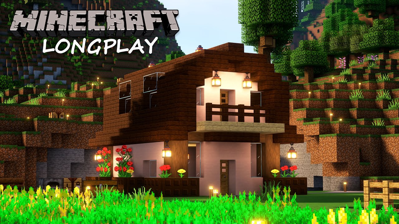 Minecraft Survival | Relaxing Longplay - Garden House (No Commentary ...