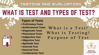 Test | Types Of Test | Testing | Explained In Urdu and ... | Doovi