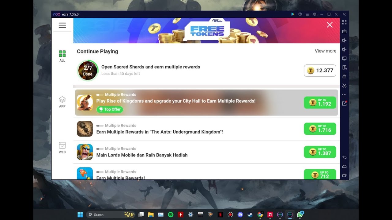Raid X Tapjoy Earn Token - Top Eleven Indonesia - YouTube