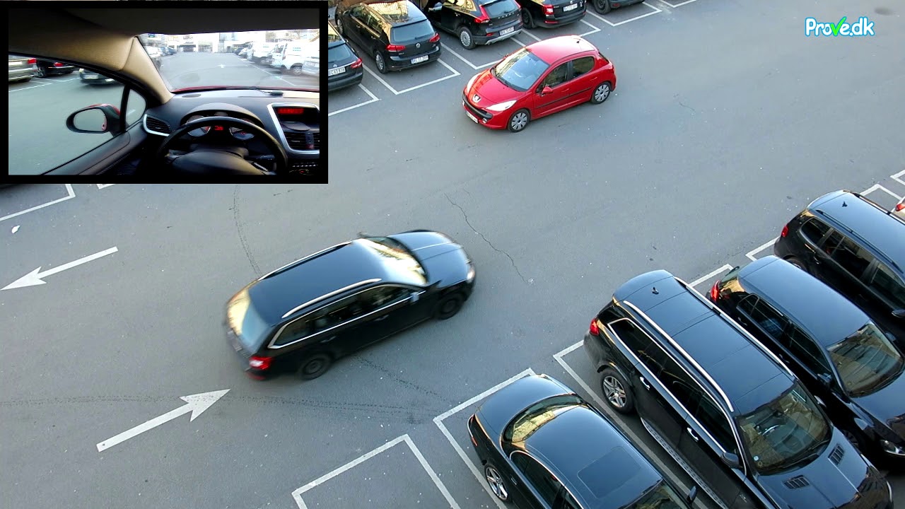 Parking into a parking space on the left-hand side of the road - YouTube