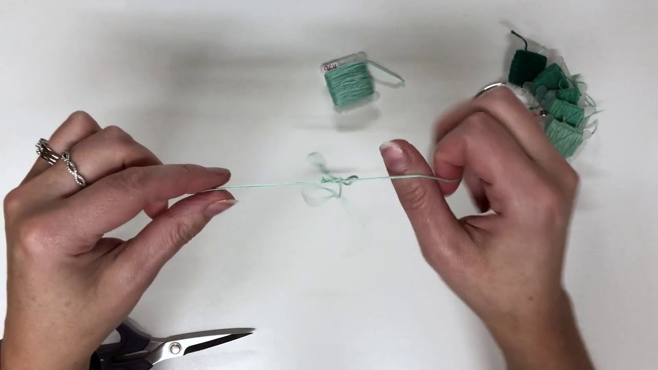 HOW I SPLIT EMBROIDERY FLOSS - YouTube