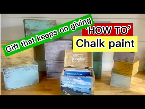 How to: chalk paint boxes to make the wood grain pop! A gift that keeps ...