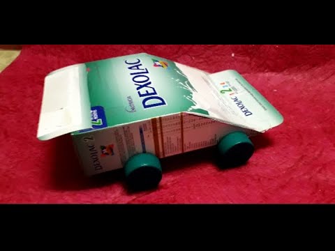 How to make a car from out of wastage || School Project From Cardboard ...