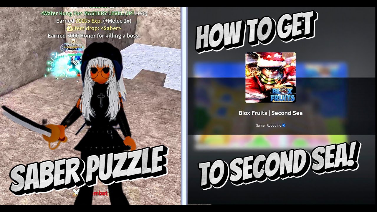 Blox fruits FIRST SEA Most Important Things! ( Saber Puzzle and How to ...