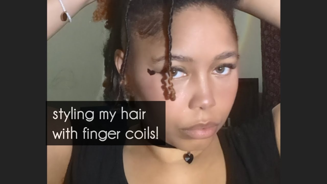 finger coil styling on 3C / 4A hair. - YouTube