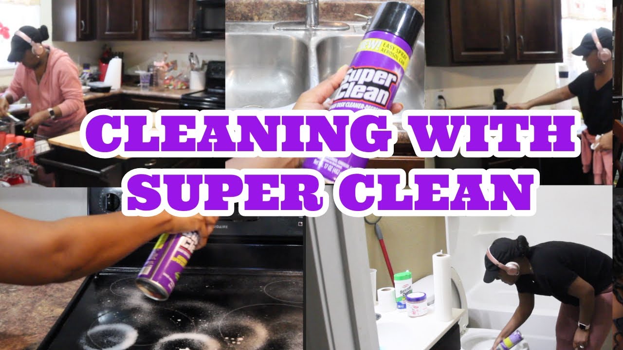 CLEANING WITH SUPER CLEAN// CLEANING MOTIVATION//SPEED CLEANING 2024 ...