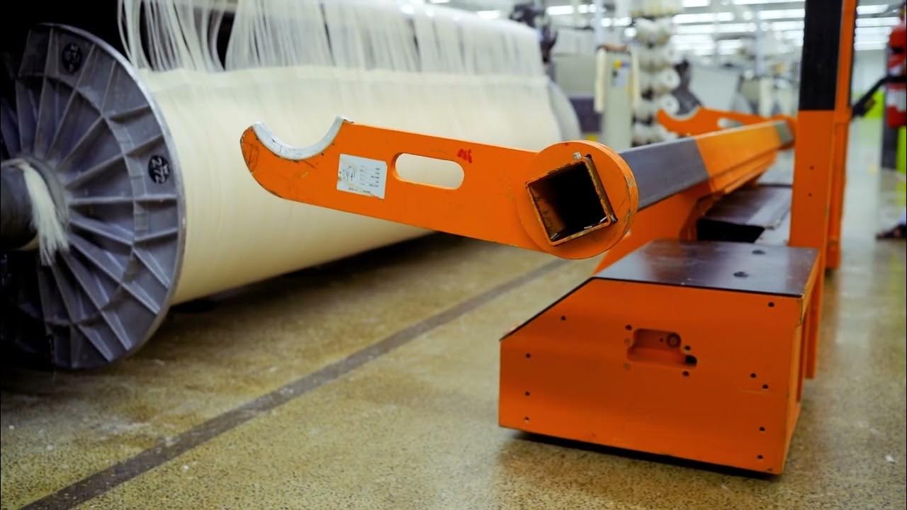 Genkinger warp beam trucks EE KHUR 20 GEV and EE KHUM 20 at Yunus Textile Mills - YouTube