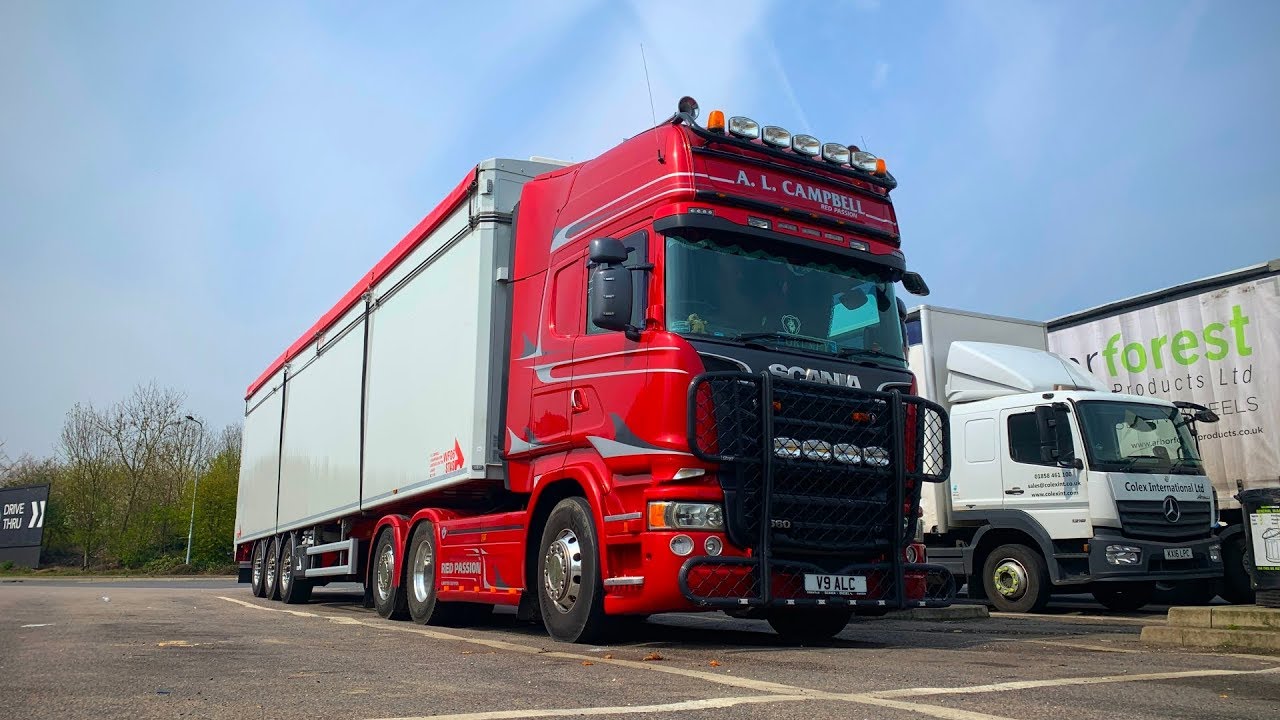 Scania V8 R560 - Red Passion - A.L. Campbell - YouTube