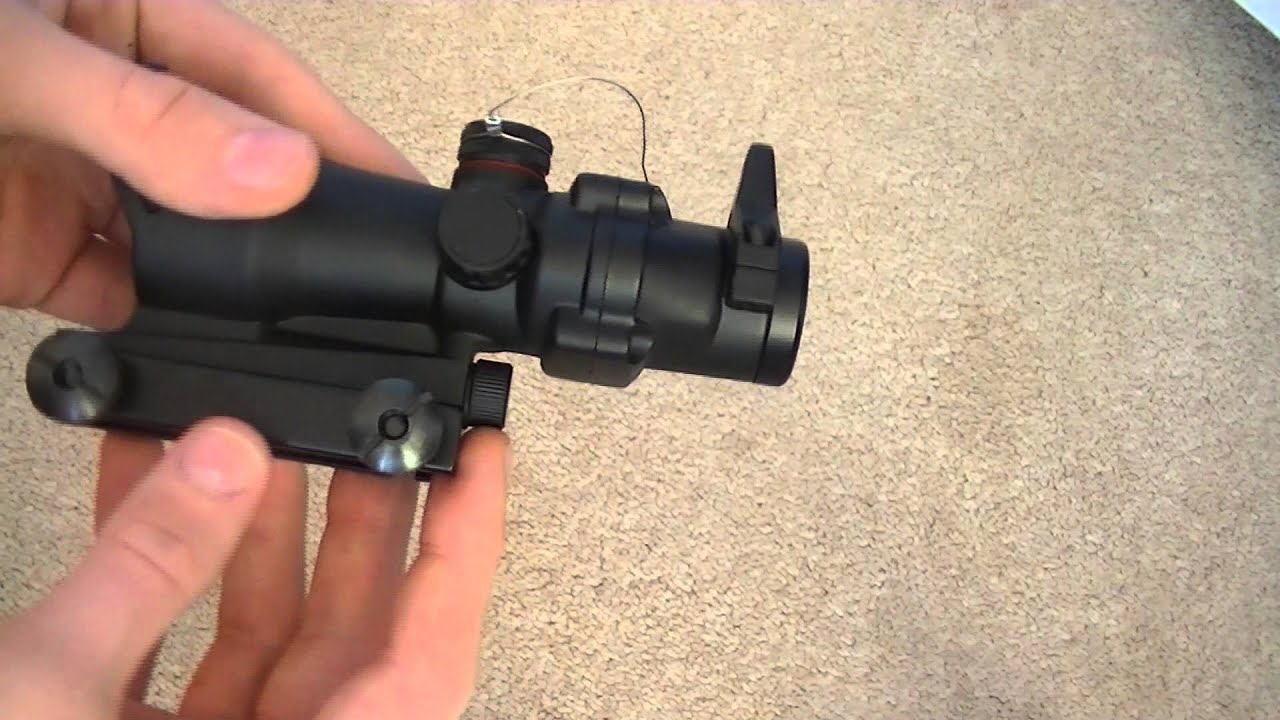 SFA: Replica Acog scope 1x32 review and unboxing - YouTube
