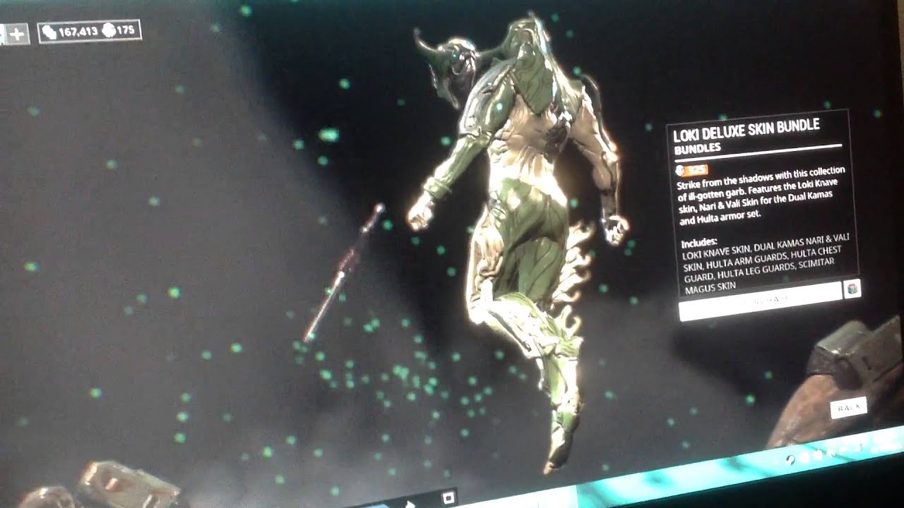 Warframe - Loki Deluxe Skin Bundle glitch - YouTube