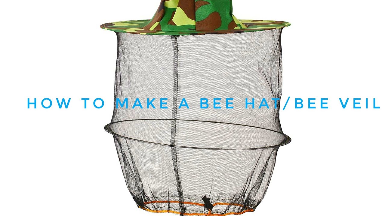🌎 How to make a bee hat/ bee veil DIY bee hat (beekeeping in Jamaica ...
