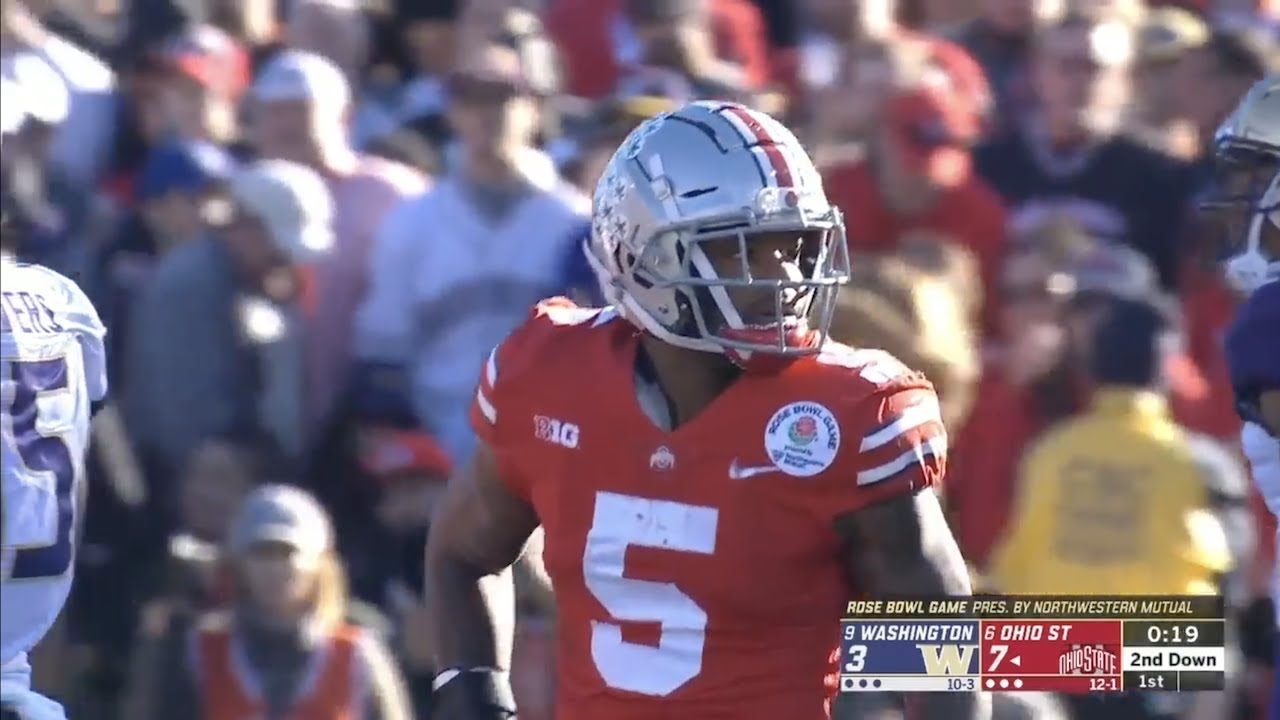 Mike Weber (Ohio State RB #5) Vs. Washington 2018 - YouTube