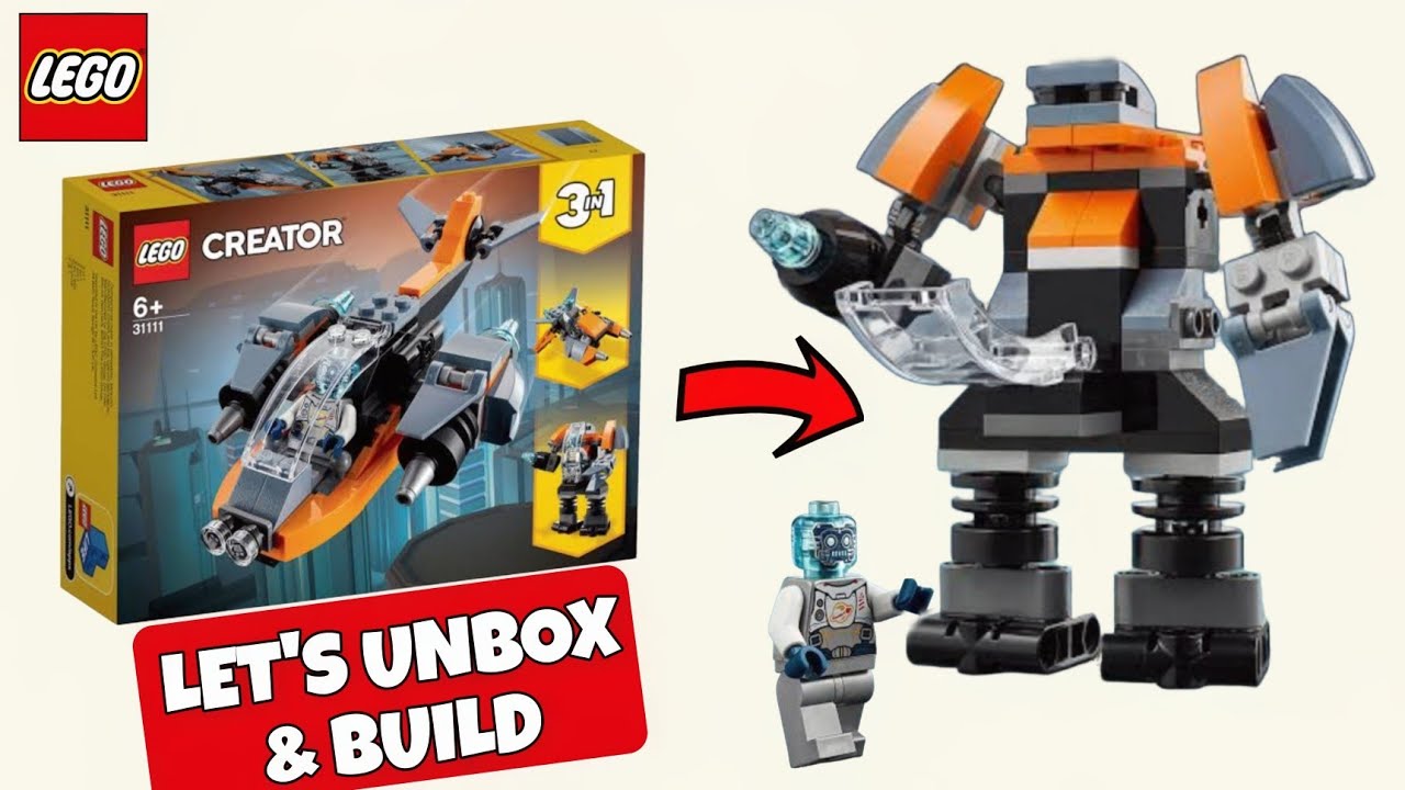 How to build a Lego Cyber Mech | Unboxing Lego Creator 3 in 1 | VU Toys ...