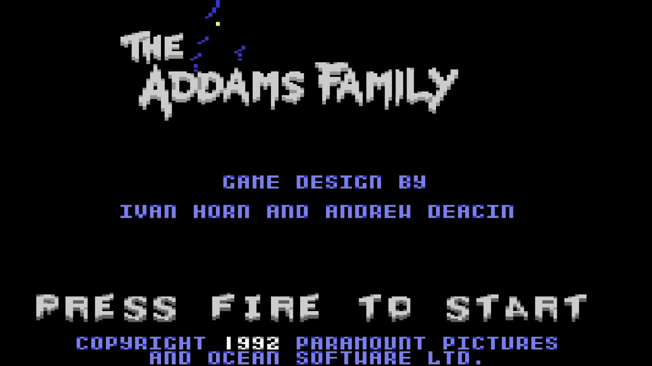 The Addams Family (Commodore 64) – Écran-titre – 1080p - YouTube