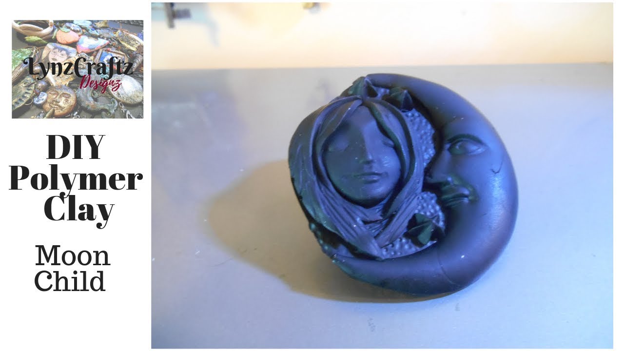 #diy #polymerclay Moon Child Step by Step - YouTube