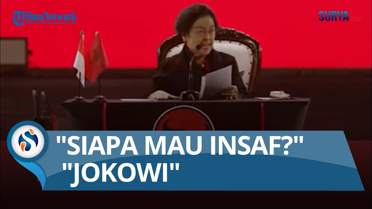 MEGAWATI MENANGIS KARENA HAL INI, Rakernas ke-V PDIP Sindir Manusia ...