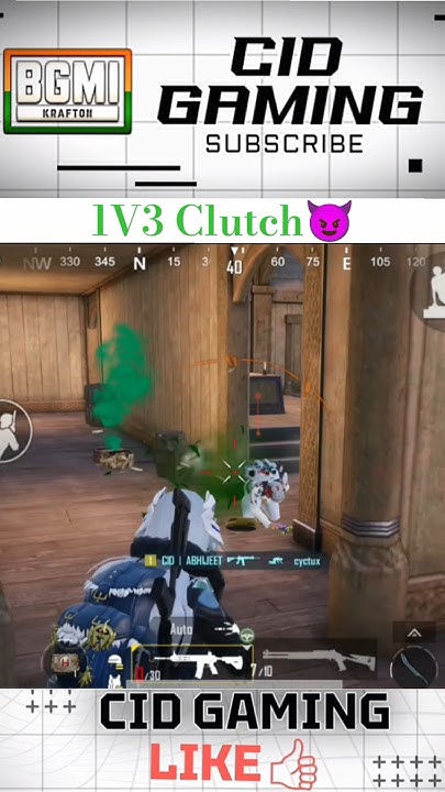 1V3 Clutch😈 #bgmi #1v3 #bgmishorts #pubg #1v3clutch #clutch #viralvideo #shorts #m416glacier ...