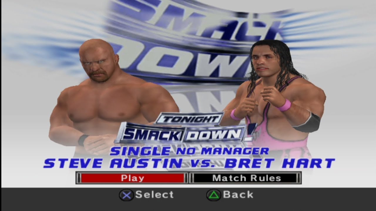 WWE SmackDown vs Raw 2007 - Stone Cold Steve Austin vs Bret Hart - YouTube
