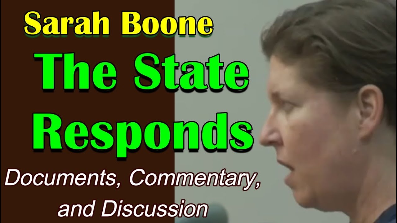 Sarah Boone Case: The State Responds - YouTube