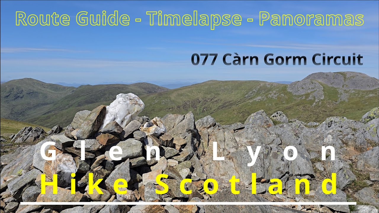 077 Càrn Gorm Circuit, Glen Lyon, Scotland. Sunny clear skies, gentle ...