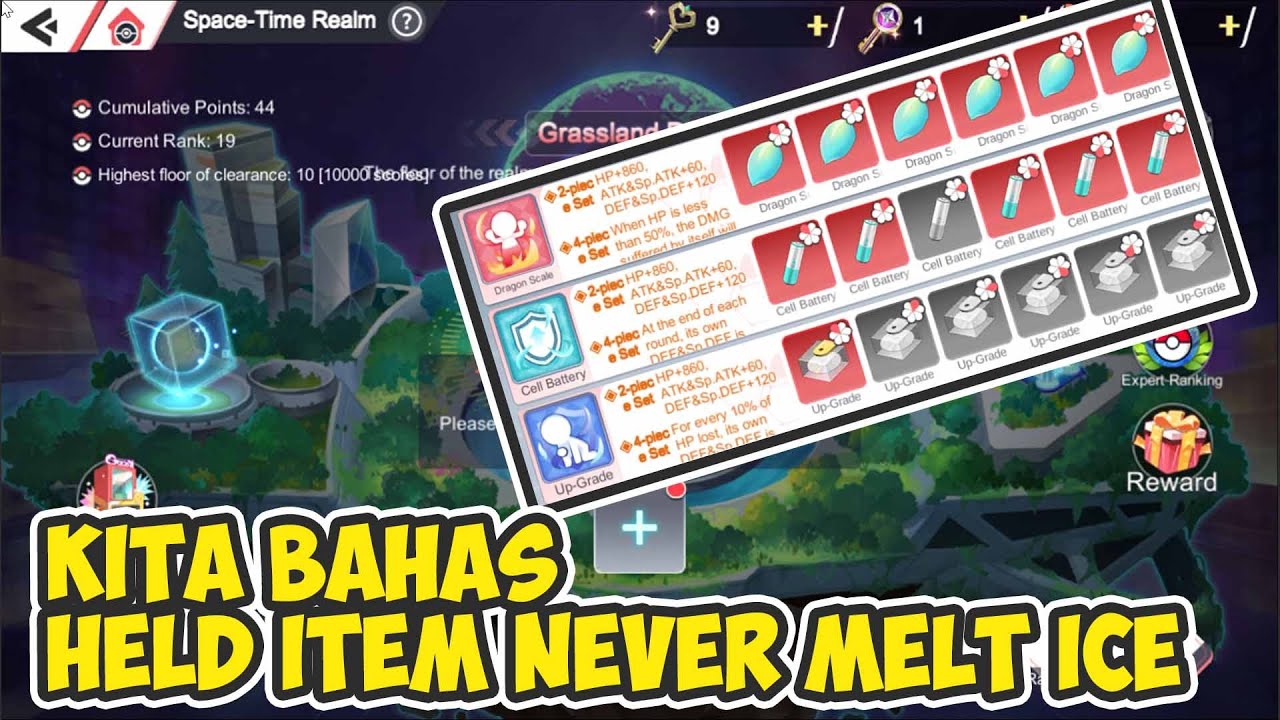 KITA BAHAS HELD ITEM NEVER MELT ICE MONSTER GIGANTAMAX - YouTube