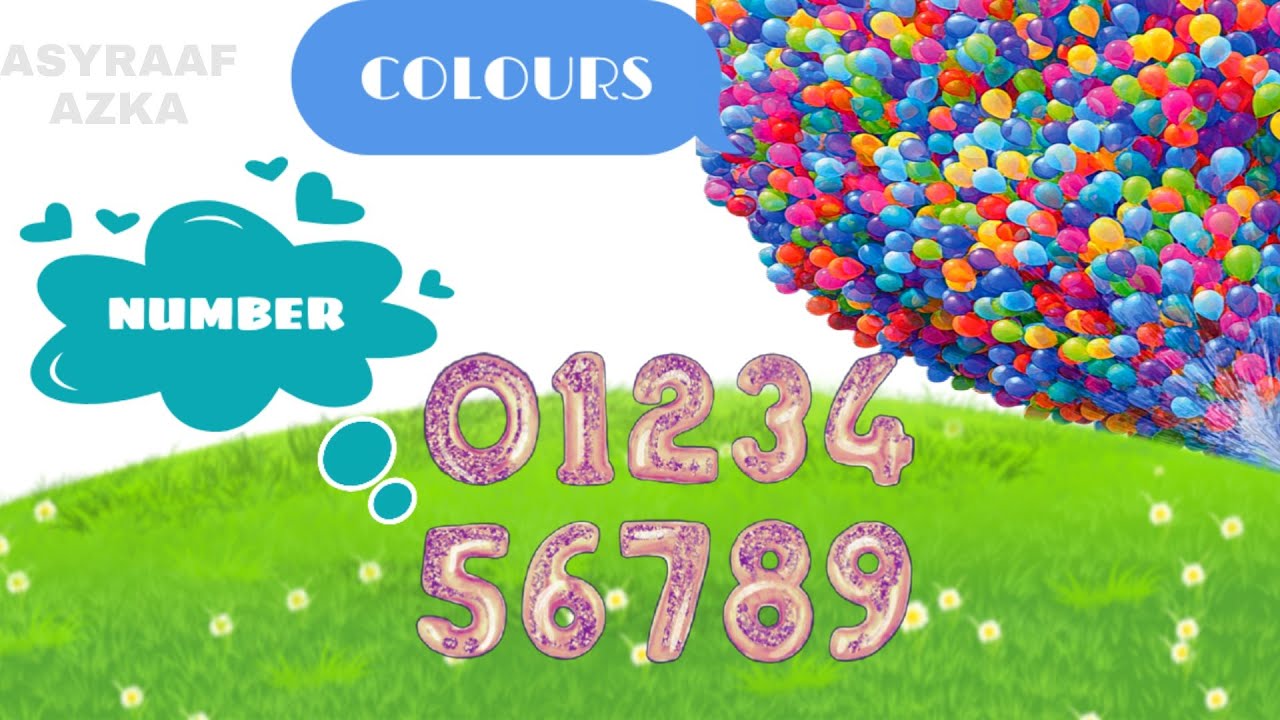 BELAJAR MENGENAL WARNA DAN ANGKA COLOUR AND NUMBER - YouTube