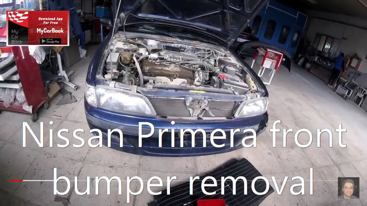 Nissan Primera P11 (1996–2002) front bumper removal - YouTube