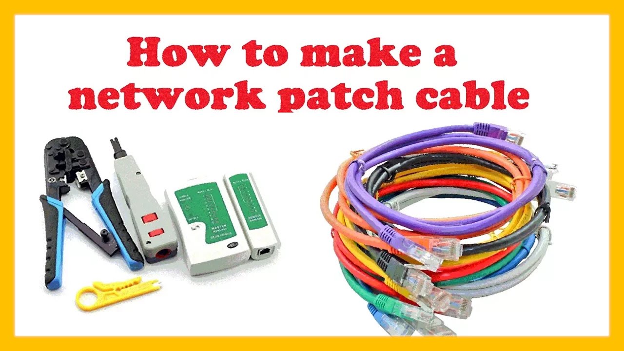 How to make an ethernet patch cable - YouTube