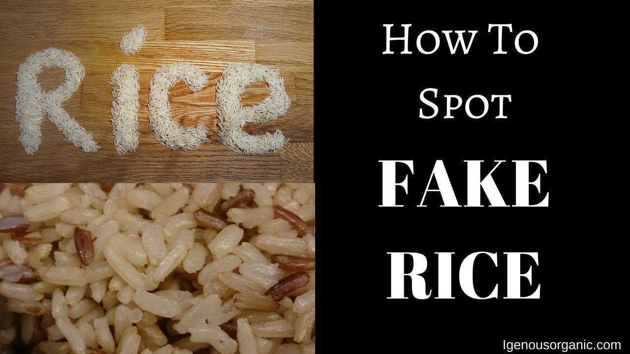 OMG,How To Spot Fake Rice-Artificial, Plastic rice - YouTube
