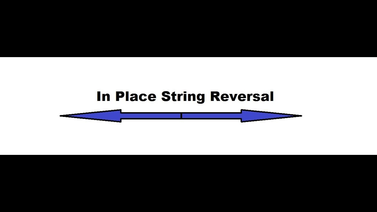 In Place String Reversal - YouTube