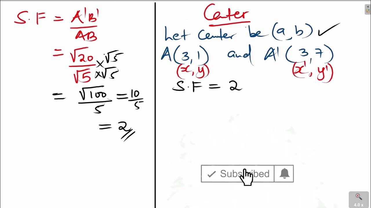 HOW TO FIND THE CENTER AND THE SCALE FACTOR OF ENLARGEMENT YouTube how-to-find-the-center-and-the-scale-factor-of-enlargement-youtube