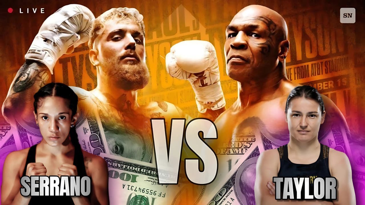 🔴 EN VIVO 🔴 Paul vs. Tyson | Taylor vs. Serrano - YouTube