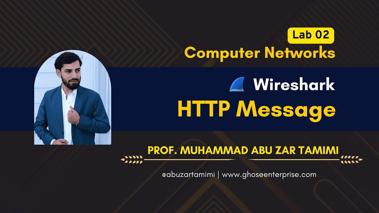 Lecture 02 | How to Capture HTTP Messages in Wireshark | Computer ...