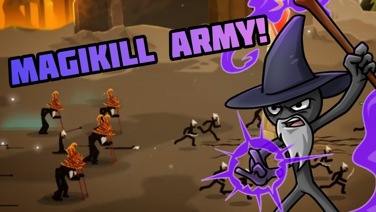 Stick War 3 Huge Lava Skin Magikill Army Vs Order Deathmatch - Proving ...