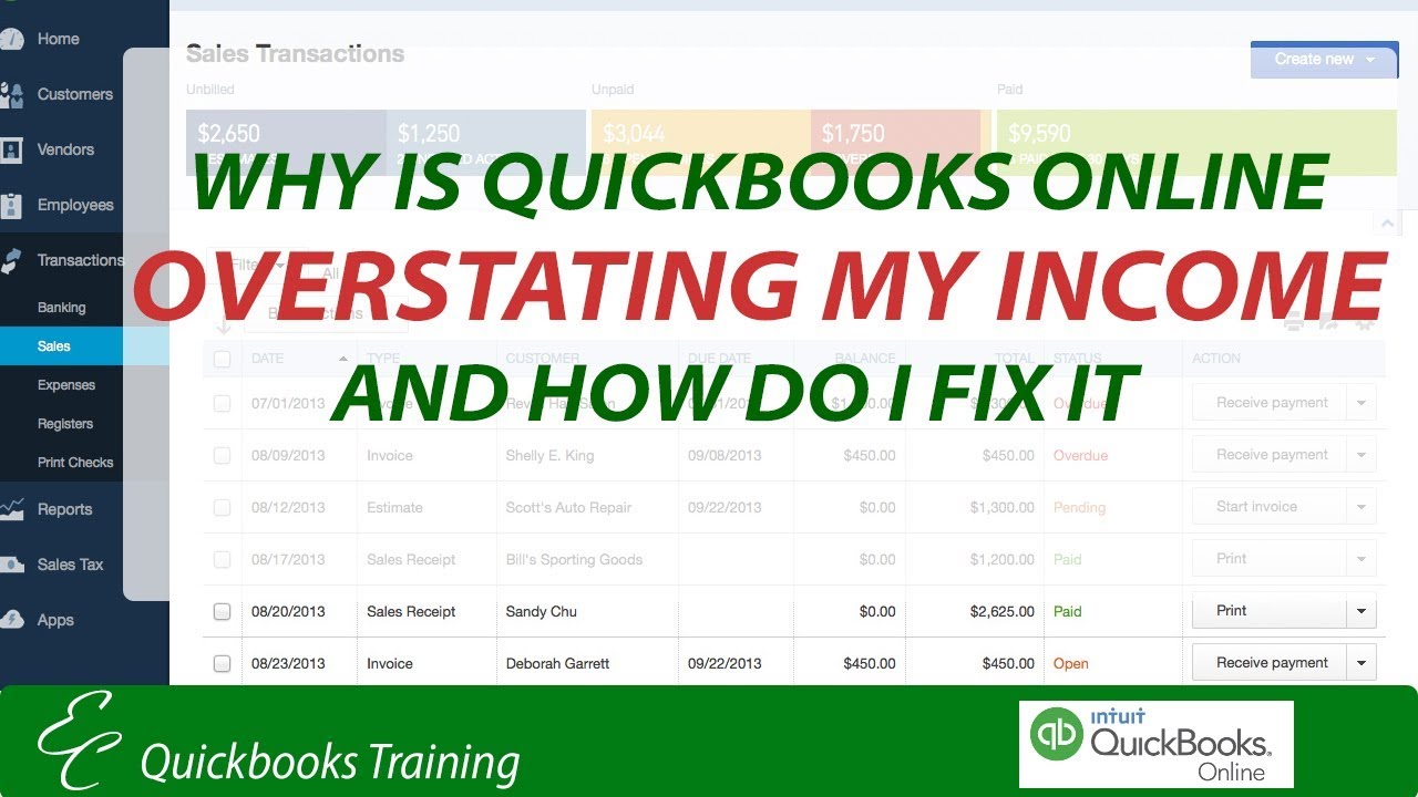 Why is QuickBooks Online overstating your Income and How to Fix It ...