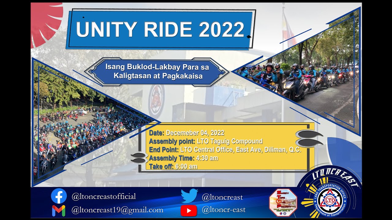 LTO NCR East - Unity Ride 2022 - YouTube
