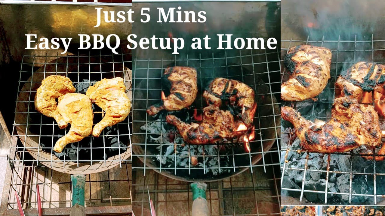 BBQ Grill Setup in Tamil | Easy Barbecue Setup at home | Charcoal ...