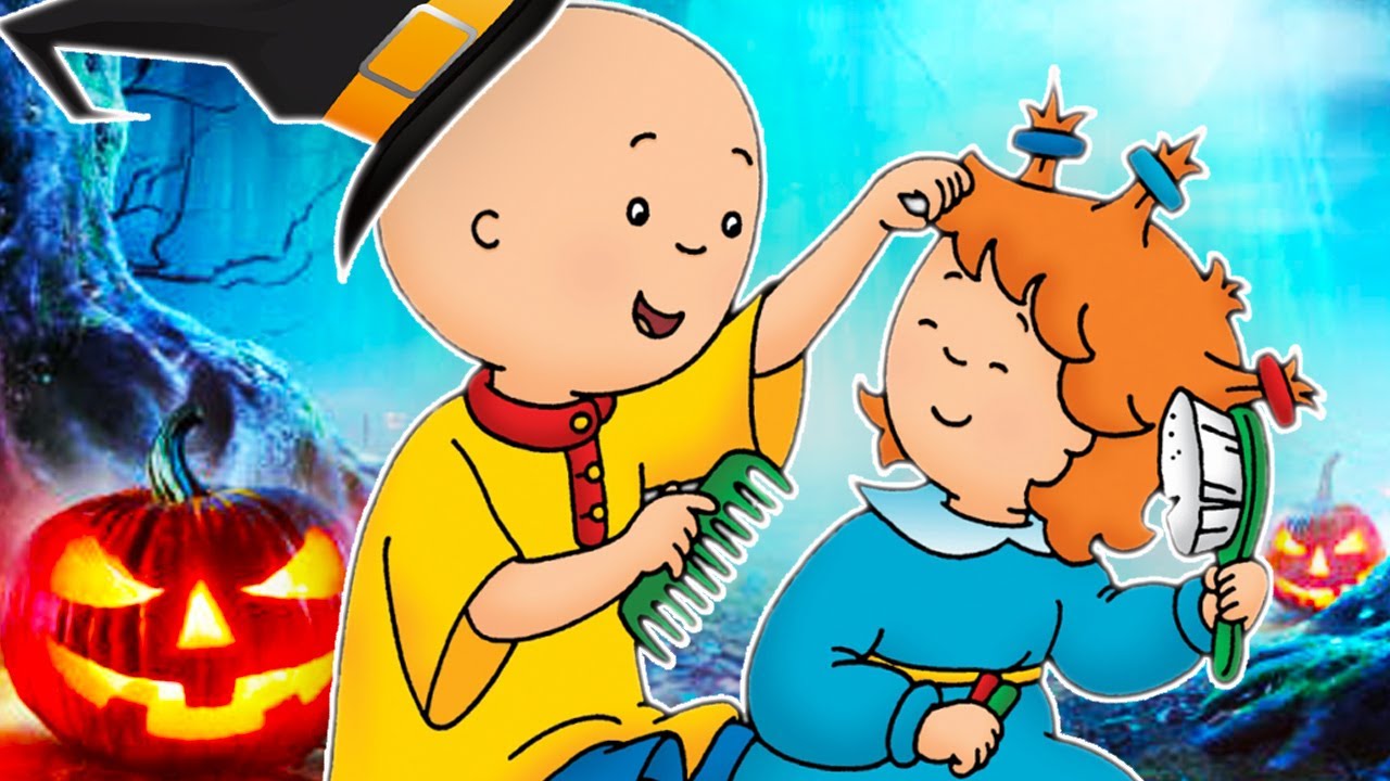 Halloween with Caillou | Caillou Cartoon - YouTube
